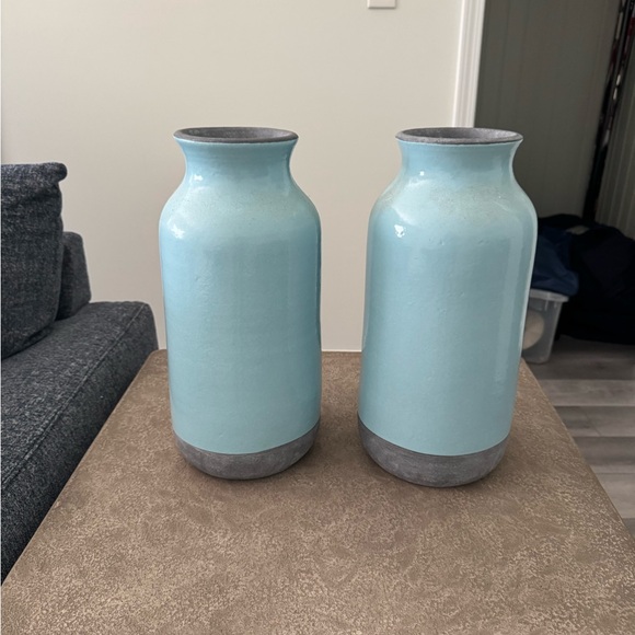 Accents | Elegant Blue Ceramic Vases | Poshmark